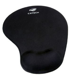 MOUSE PAD C/APOIO EM ESPUMA PRETO MP-50 C3 TECH - JOÃO BARONI INFORMÁTICA