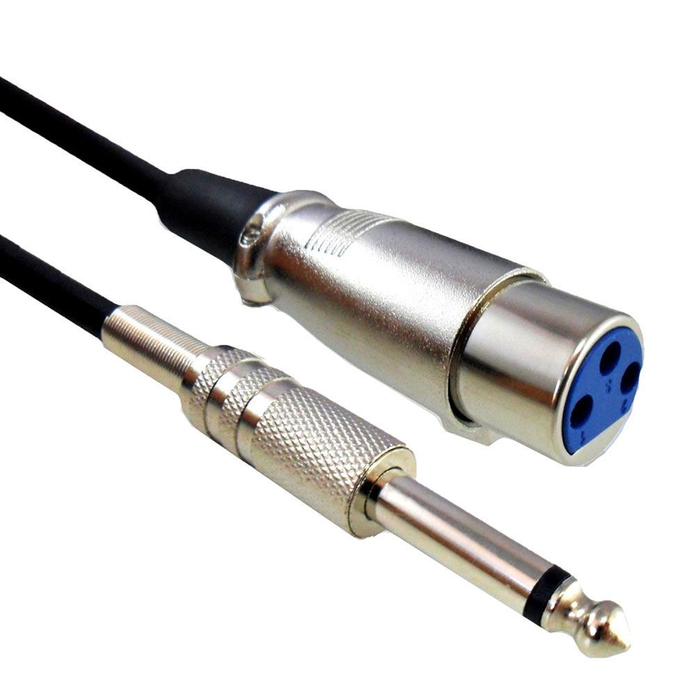 CABO MICROFONE P10XCANON F 5M MONO - JOÃO BARONI INFORMÁTICA